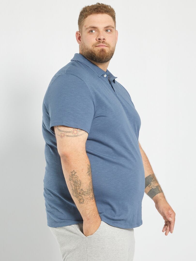 Polo liso - AZUL - Kiabi - 15.00€