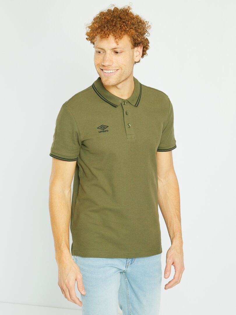 Polo 'Umbro' em malha piqué - CAQUI - Kiabi - 18.00€