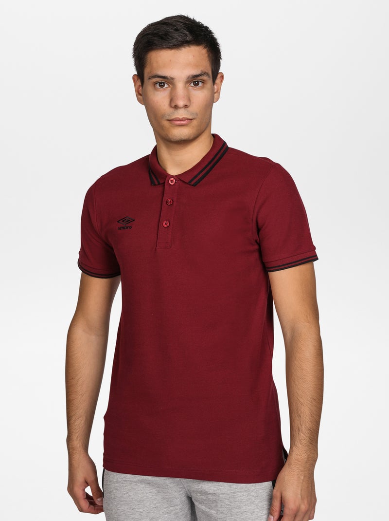 Polo 'Umbro' em malha piqué - VERMELHO - 20.00€ - Kiabi