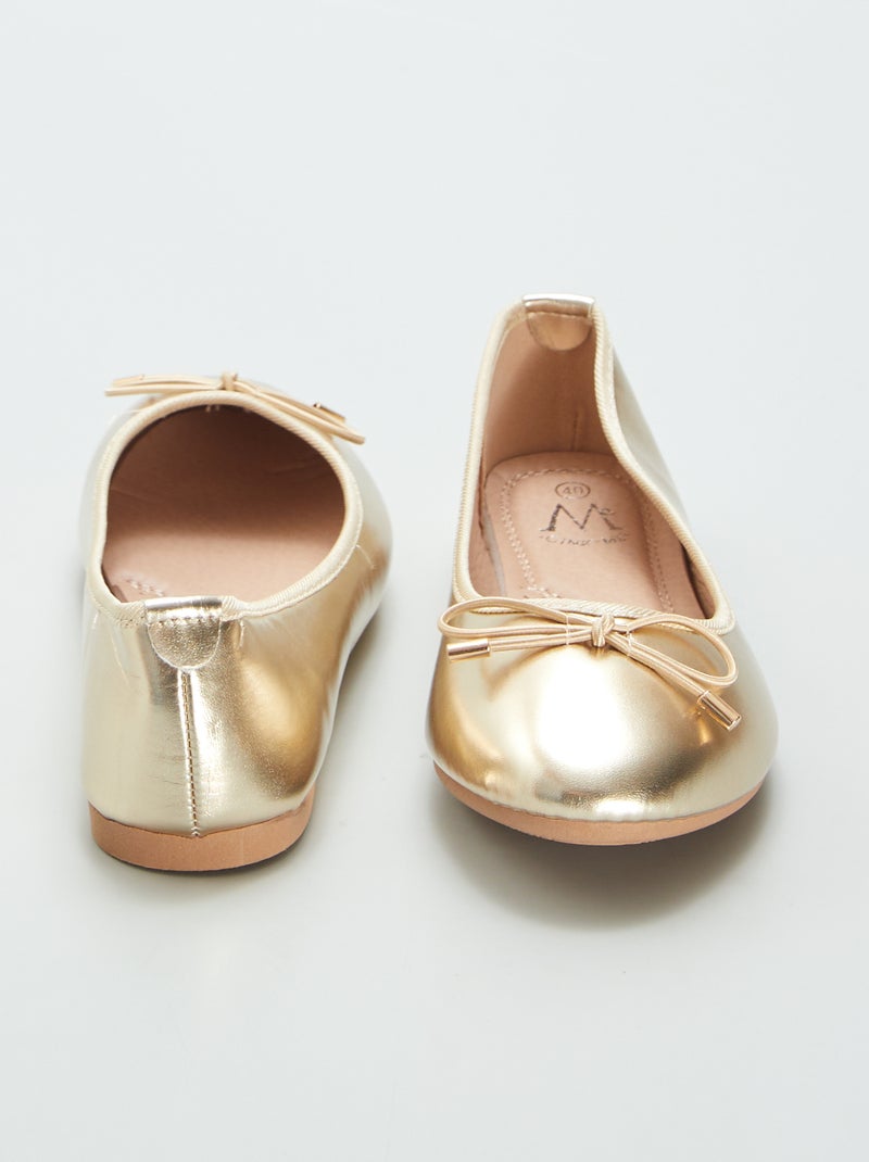 Sabrinas rasas metalizadas - BEGE - Kiabi - 16.00€