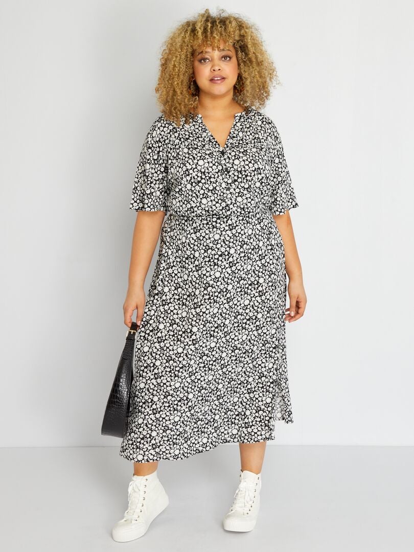 Saia comprida com estampado - PRETO - Kiabi - 20.00€