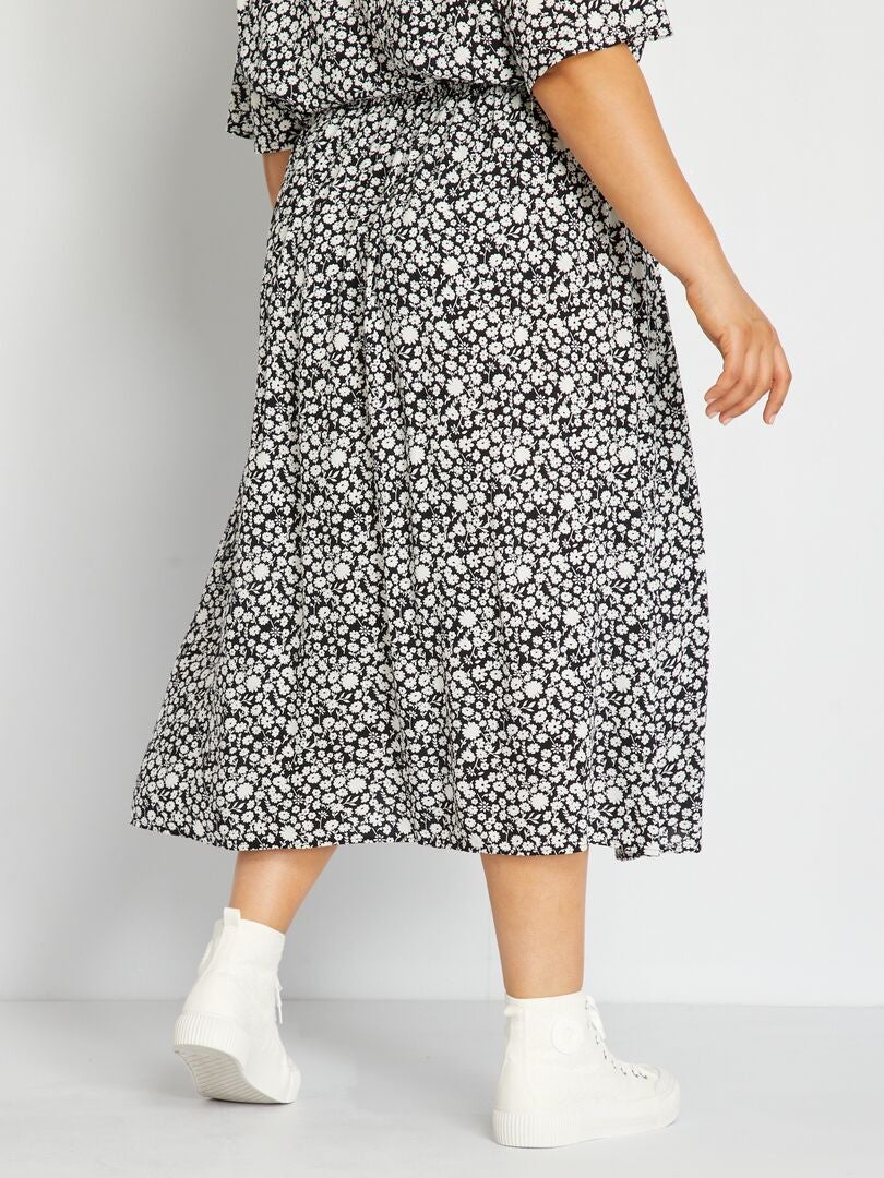 Saia comprida com estampado - PRETO - Kiabi - 20.00€