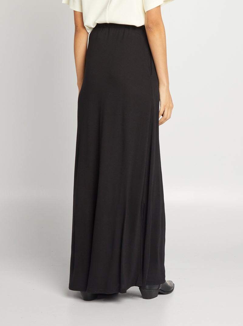 Saia comprida com racha - Preto - Kiabi - 13.00€