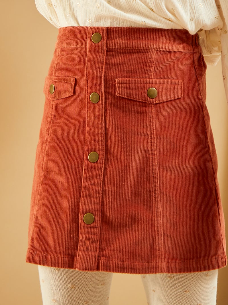 Saia de bombazina - VERMELHO - 12.00€ - Kiabi