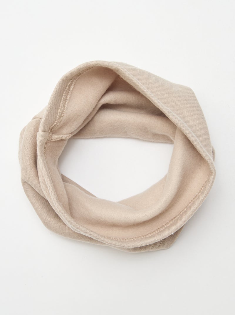 Snood liso em fleece - Bege - Menino - 4.00€ - Kiabi