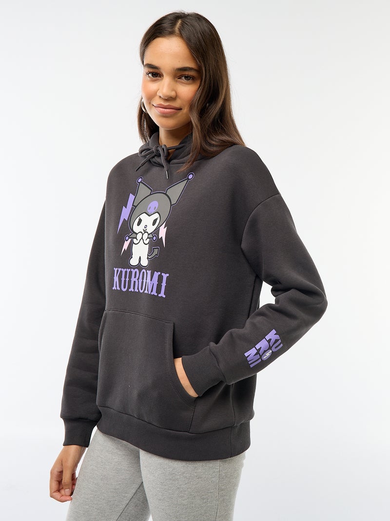 Sweat com capuz 'Hello Kitty' - Preto - Rapariga - 22.00€ - Kiabi