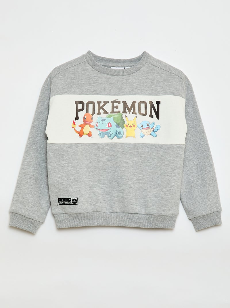 Sweat 'Pokémon' de gola redonda - Cinza - Menino - 14.00€ - Kiabi