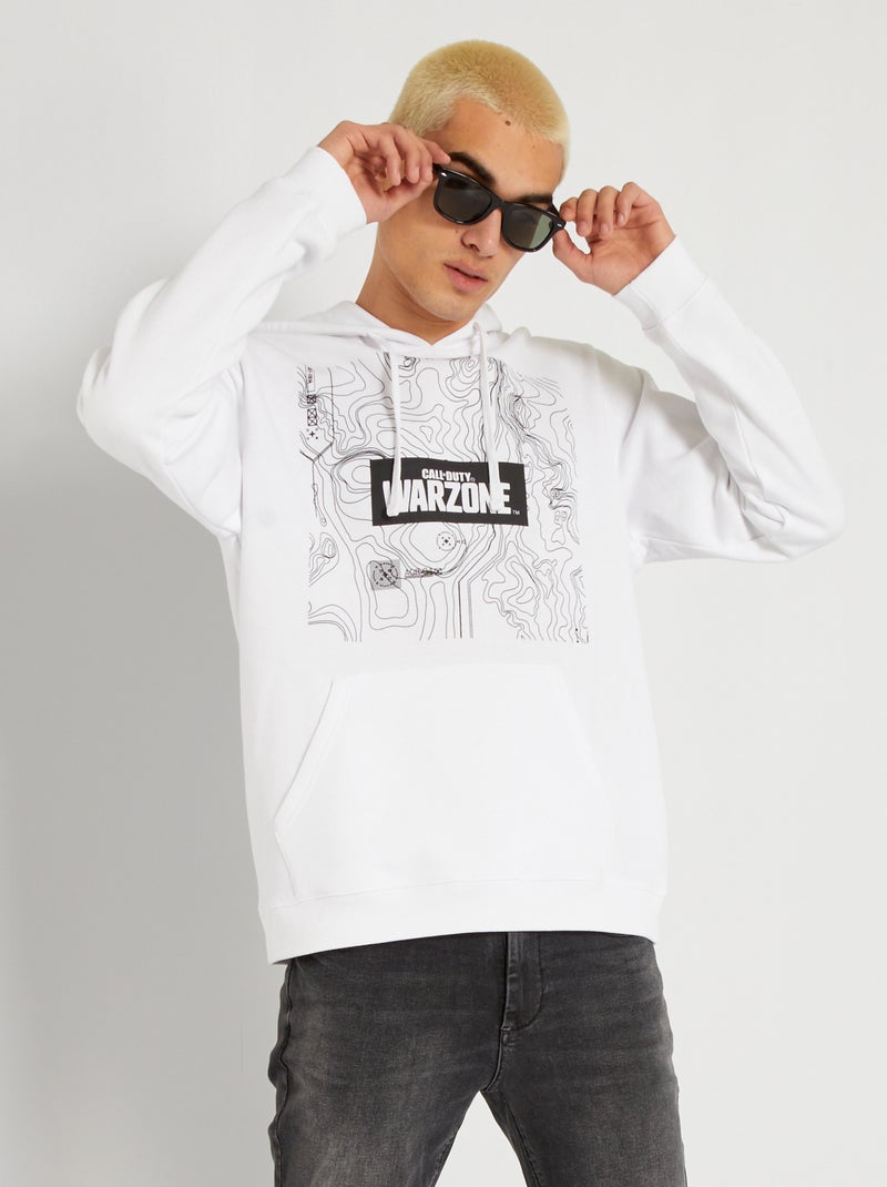 Sweatshirt com capuz 'Call of duty®' 'Warzone' - Branco - Kiabi - 25.00€