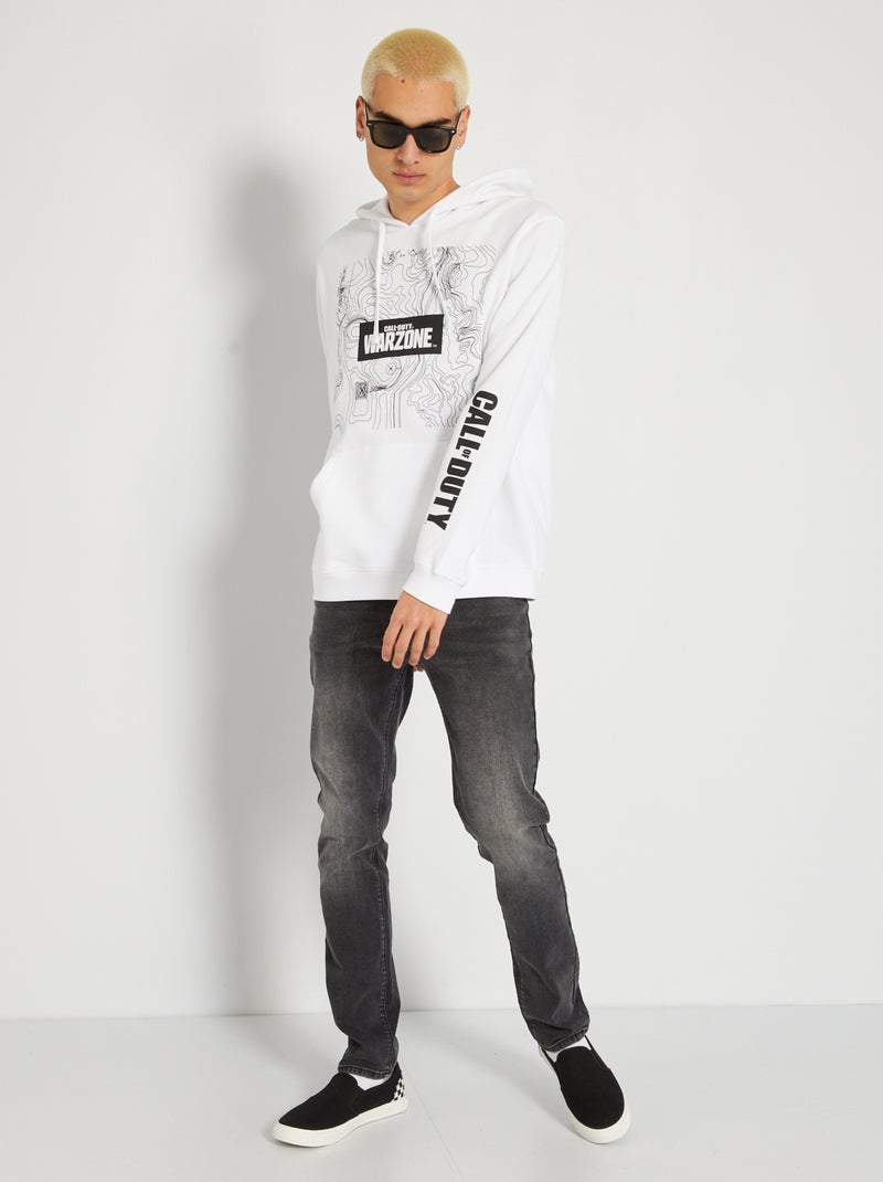 Sweatshirt com capuz 'Call of duty®' 'Warzone' - Branco - Kiabi - 25.00€