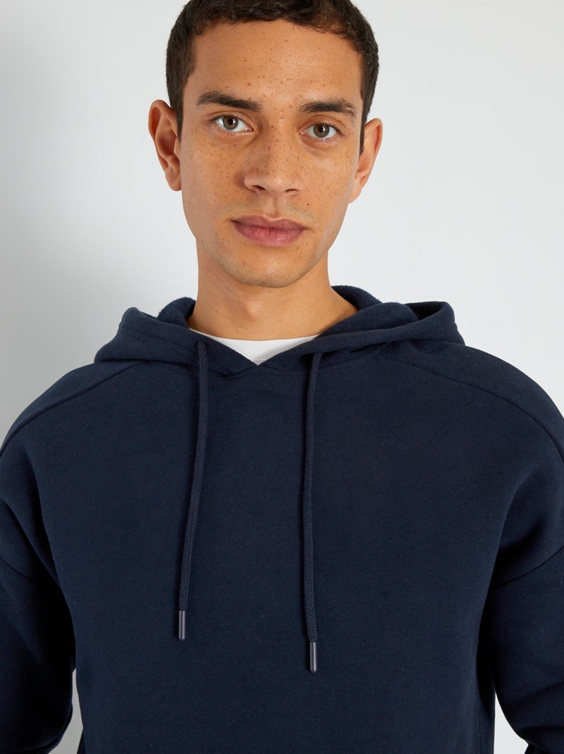 Sweatshirt com capuz com bolso canguru - AZUL - 22.00€ - Kiabi