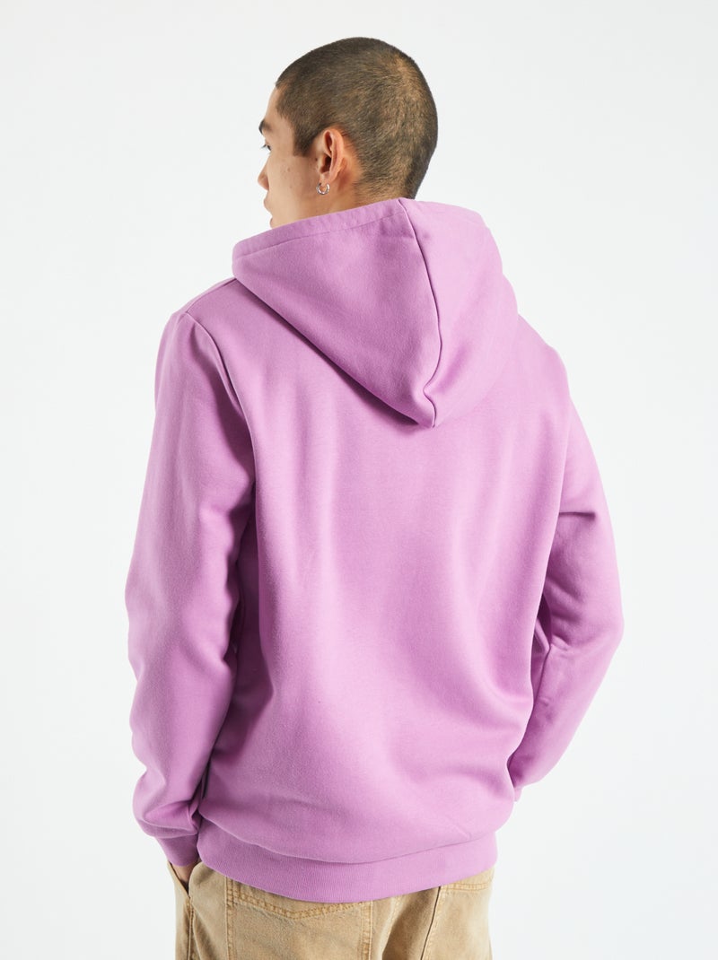 Sweatshirt com capuz com bolso canguru - ROSA - 18.00€ - Kiabi