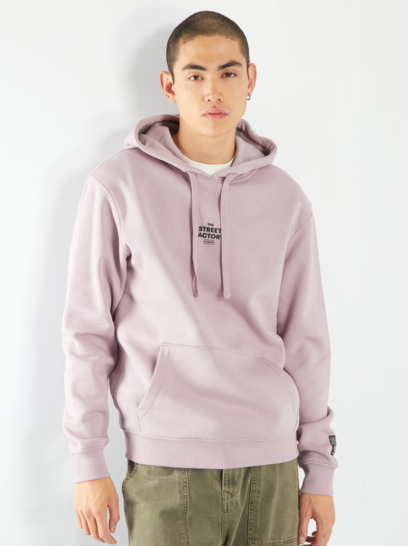 Sweatshirt com capuz com bolso canguru - VIOLETA - 20.00€ - Kiabi