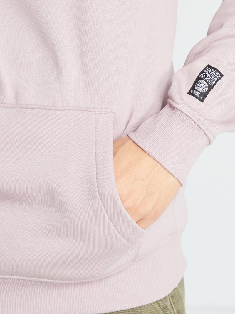 Sweatshirt com capuz com bolso canguru - VIOLETA - Kiabi - 20.00€