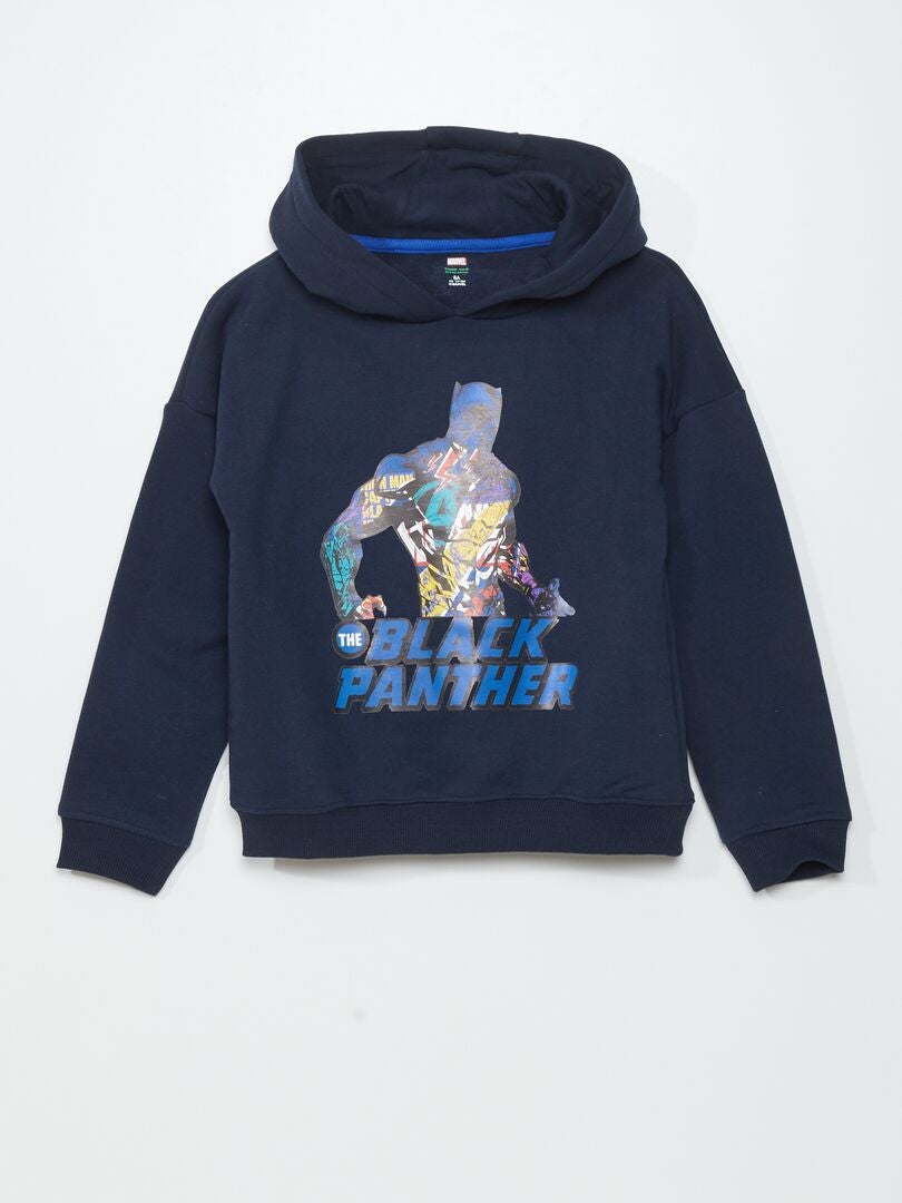 Sweatshirt com capuz 'Pantera Negra' - AZUL - Kiabi - 16.00€