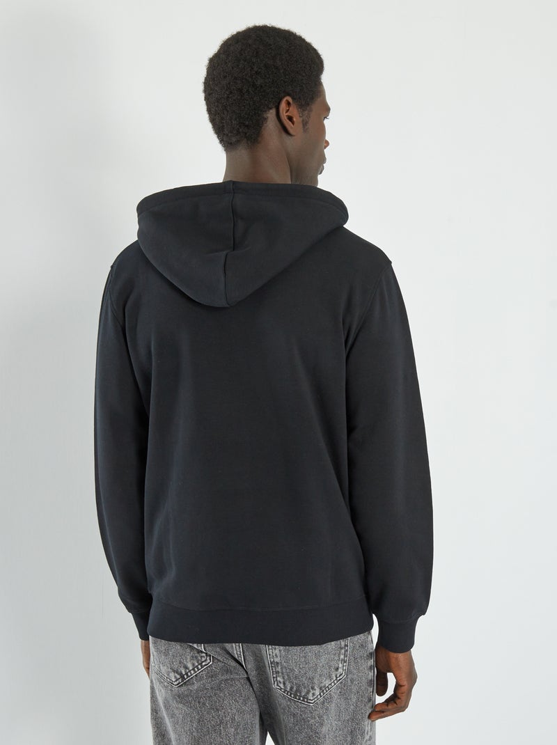 Sweatshirt com fecho com capuz - Preto - Kiabi - 15.00€