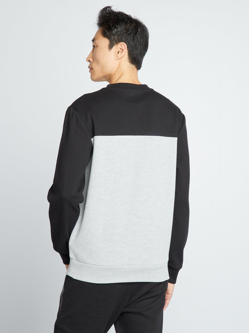 Sweatshirt em piqué de algodão - CINZA - Homem - 20.00€ - Kiabi