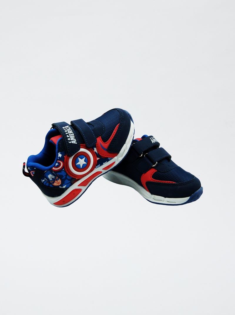 Ténis luminosos 'Capitão América' 'Marvel' - AZUL - Menino - 29.00€ - Kiabi