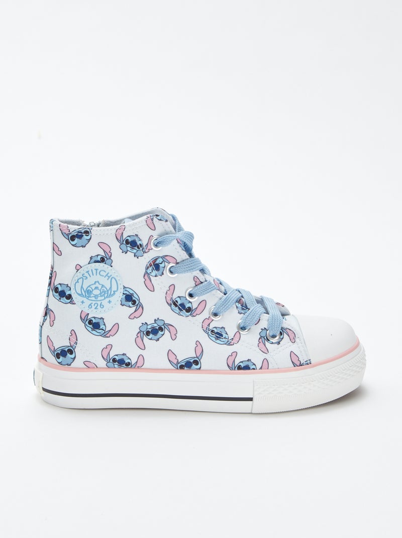 Ténis subidos de lona 'Stitch' 'Disney' - Azul - Menina - 24.00€ - Kiabi