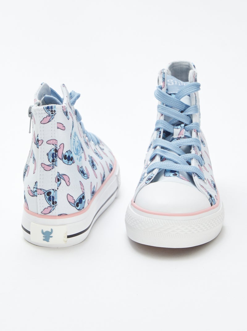 Ténis subidos de lona 'Stitch' 'Disney' - Azul - Menina - 24.00€ - Kiabi