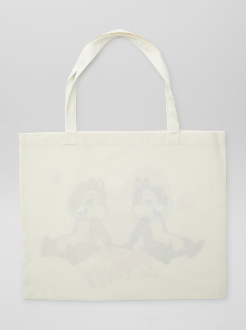 Tote bag grande 'Tico e Teco' da 'Disney' - BRANCO - Menina - 4.50€ - Kiabi